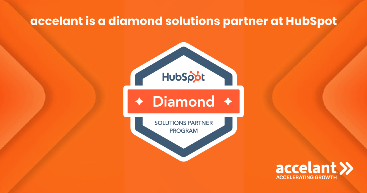 accelant joins exclusive ranks, achieving status as diamond solutions partner at HubSpot in ...